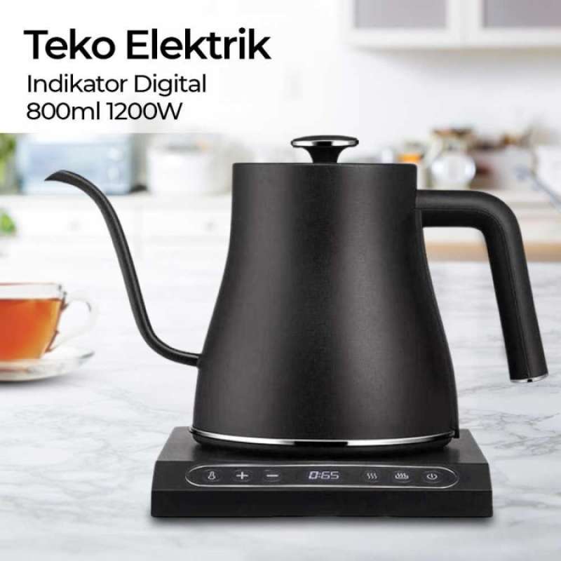 Jual Teko Listrik Stainless 800ml Ketel Elektrik Pemanas Air Indikator Suhu Di Seller Noelle ...