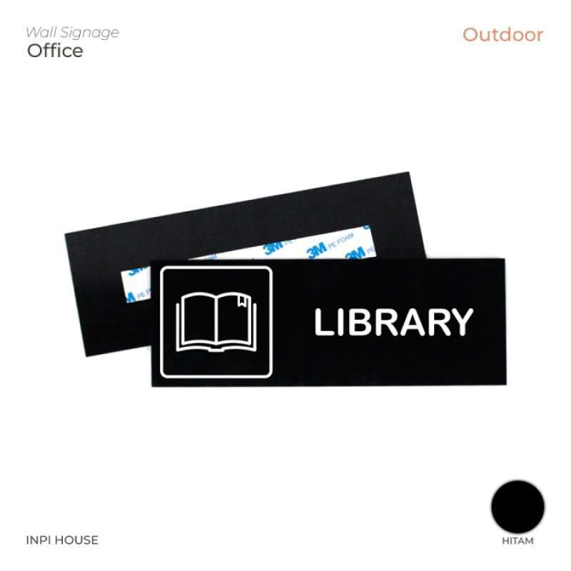 Jual Library Signage - Papan Tanda Area Perpustakaan - Logo Library Di ...