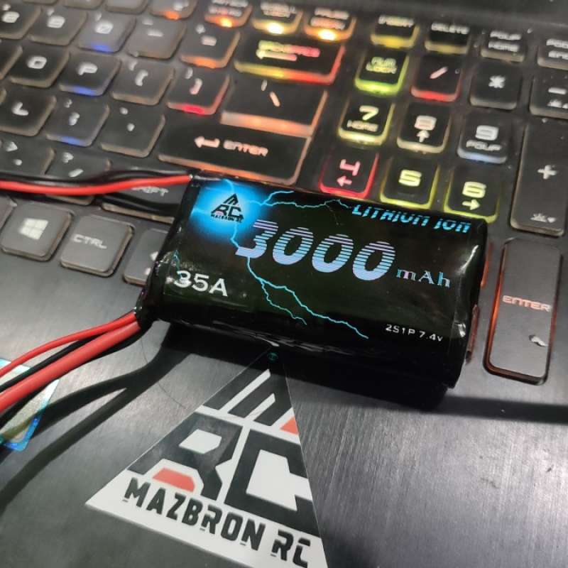 Jual Bettery Batre Li Ion Lion 18650 2s 3000mah 35a With Xt60 Xt30 T ...