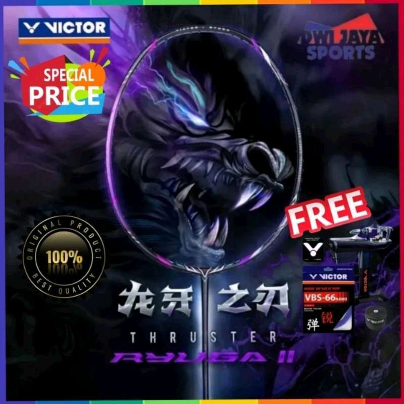 Jual Victor Thruster Ryuga Ii - Tk-ryuga Ii J Badminton Racket - 4u Di ...