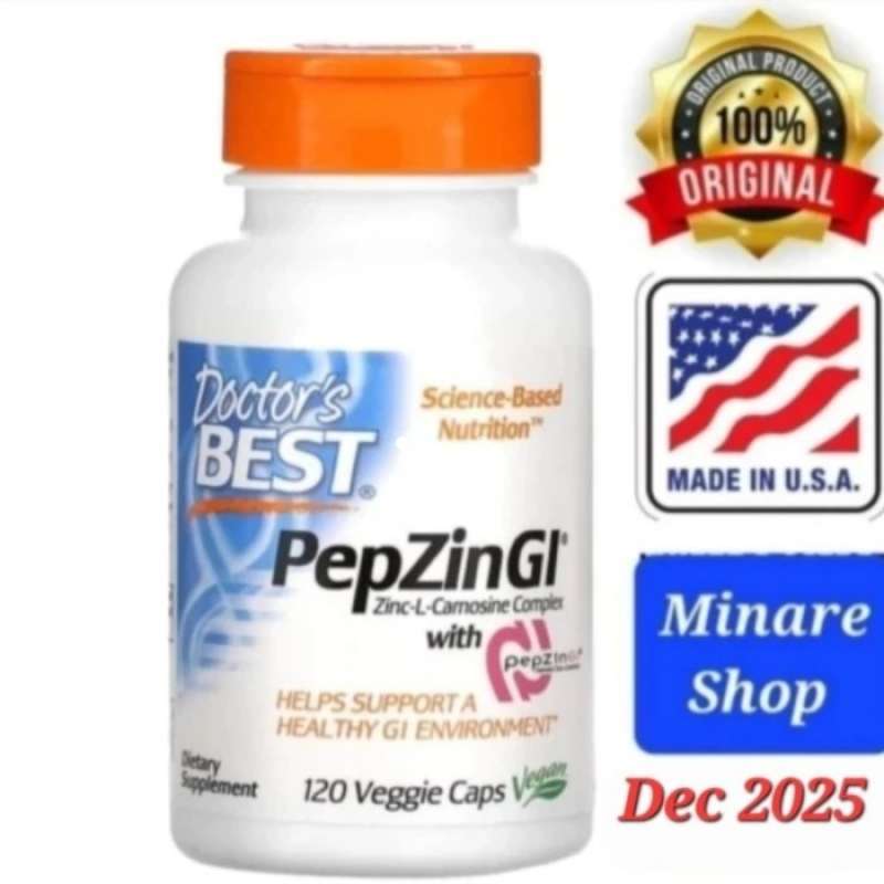 Promo Doctor's Best Pepzin Gi, Zinc-l-carnosine Complex, 120 Veggie ...