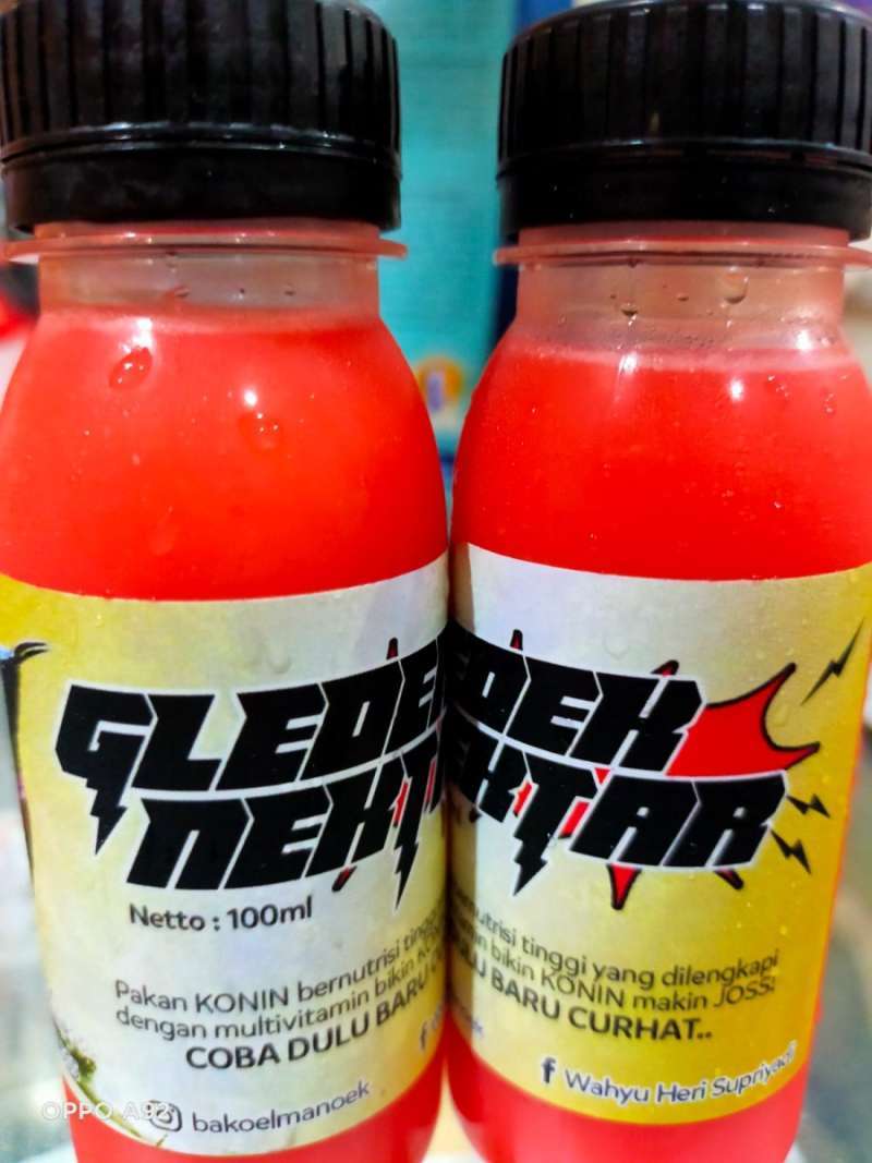 Promo Gledek Nektar 100ml Pakan High Protein Kolibri Sogon Konin Diskon ...