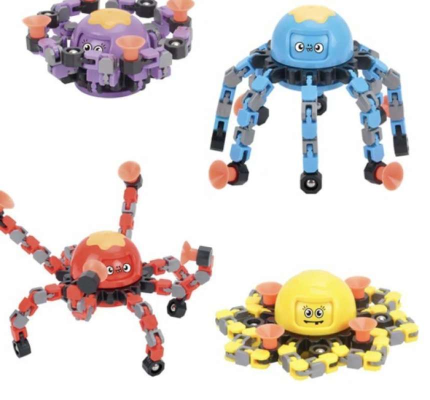 Promo Wacky Track Octopus Rantai Gurita Tracks Fidget Toys Spinner New ...