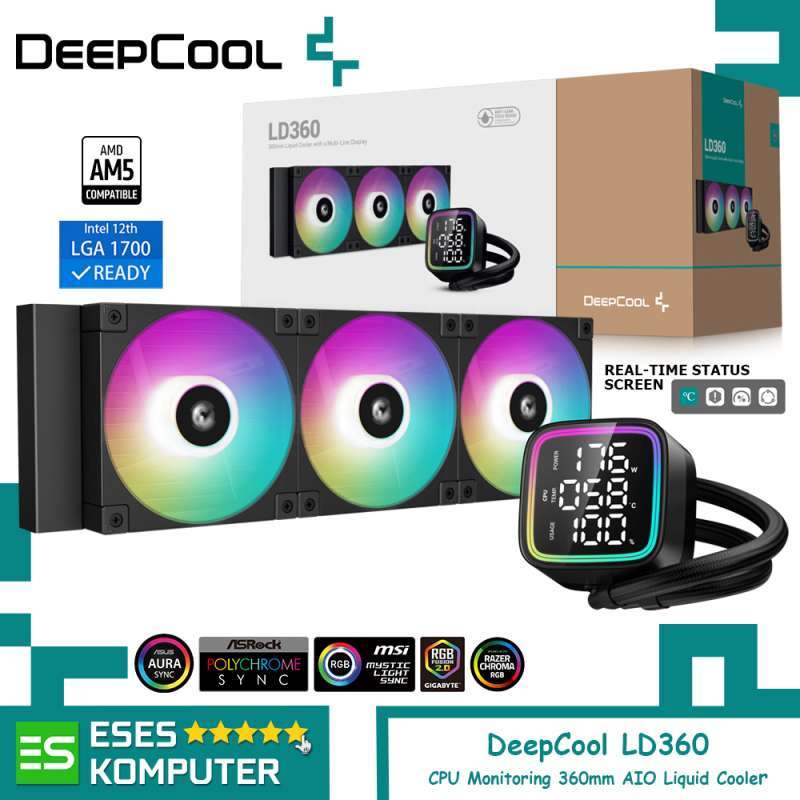 Jual Aio Deepcool Ld360 Digital Argb | 360mm High Performance Liquid ...