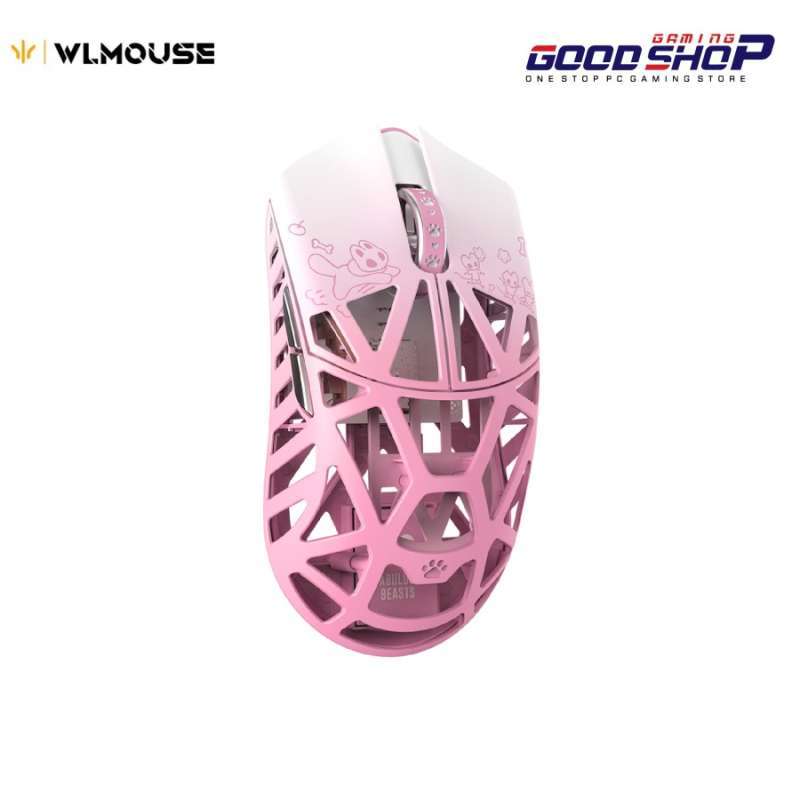 Promo Wl Mouse Beast X 8k X Fabulous Beasts - Gaming Mouse - White Pink ...