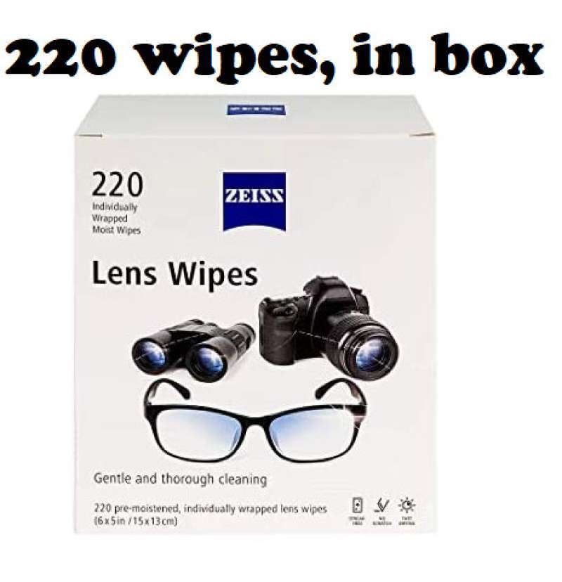 Jual Zeiss Pre-moistened Lens Cleaning Wipes 200 Ct 200 Piece Di Seller ...