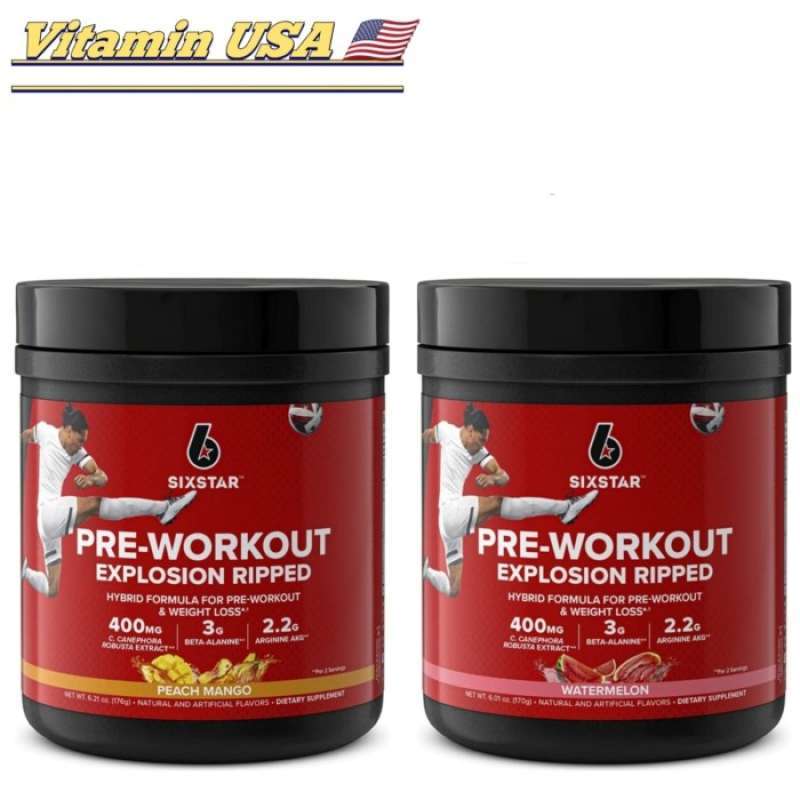 Promo Six Star Pre Workout Elite Series Explosion Ripped Pwo 30 ...