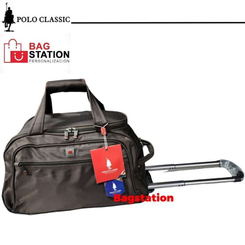 Promo Tas Pakaian Cabin Travel Bag Troli Polo Classic Roda Limport ...