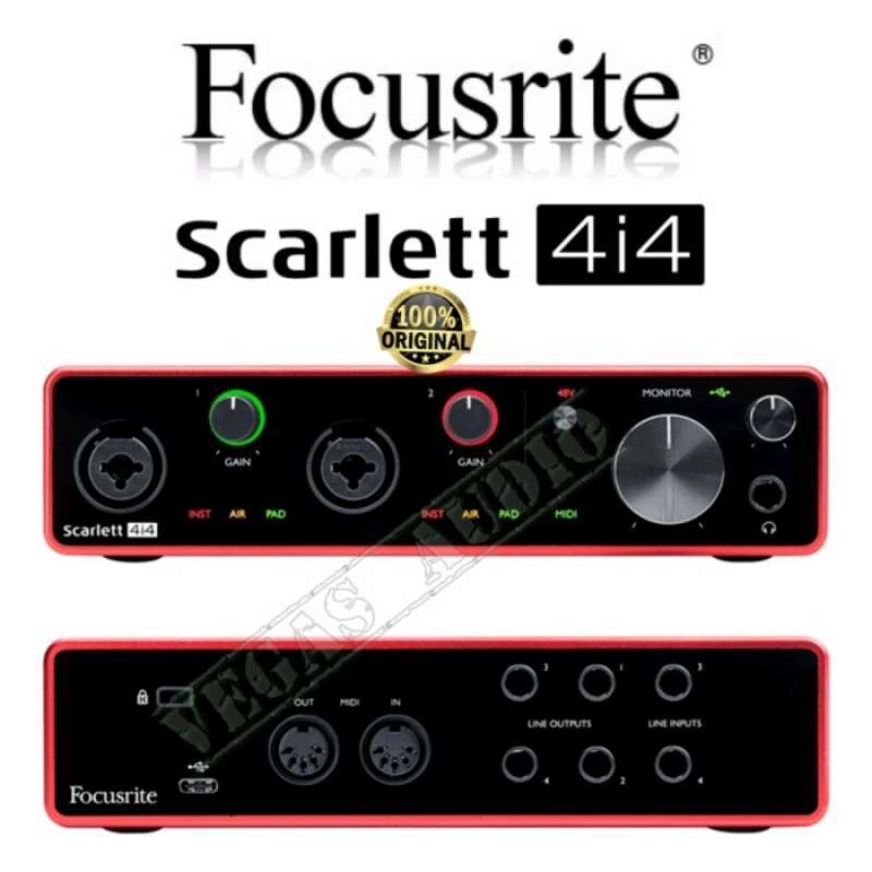 Promo Focusrite Scarlett 4i4 3rd Generation Usb Audio Interface Diskon ...