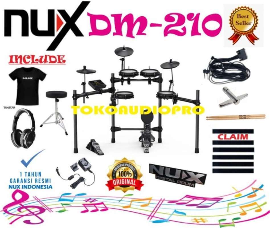 Promo Nux Dm5s Dm-5s Dm 5s Digital Drum Elektrik Paket Diskon 23% Di ...
