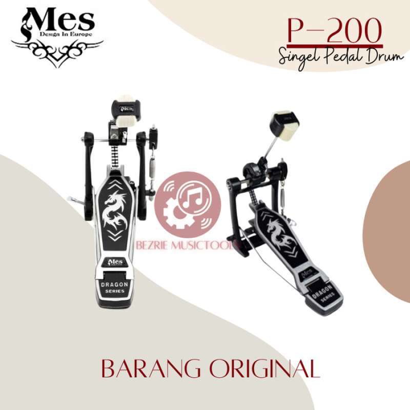 Promo Pedal Drum Single Kick Bass Besi Lengkap Dragon Series Mes P200 ...