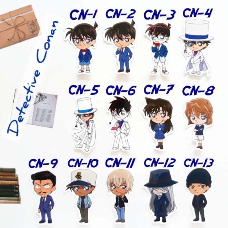 Promo Sticker Anime Detective Conan 1 Merchandise Diskon 23% Di Seller ...