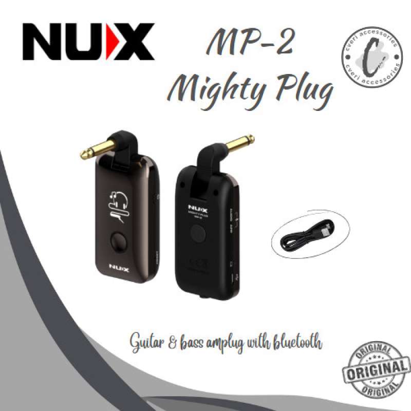 Promo Nux Mp2 Mighty Plug Guitar And Bass Amplug With Bluetooth Nux Mp ...