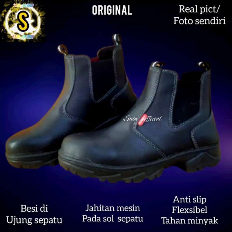 Promo Sepatu Safety/sepatu Septi Pria Ujung Besi/sepatu Safety Kerja ...