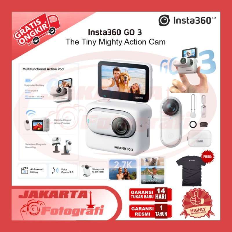 Jual Insta360 Go 3 Action Camera 32gb 64gb Go3 Action Cam - 64 Gb Di ...