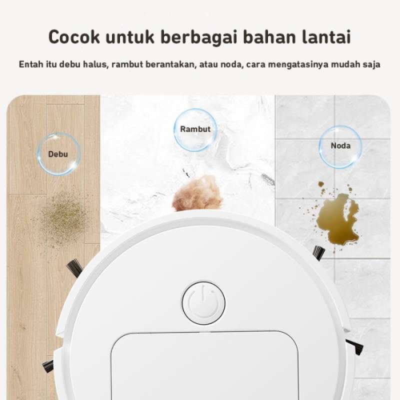 Jual Vacuum Robot 3 In 1 Sapu Pel Sedot Debu Lantai Smart Sweeping Robot Di Seller Owl Store ...