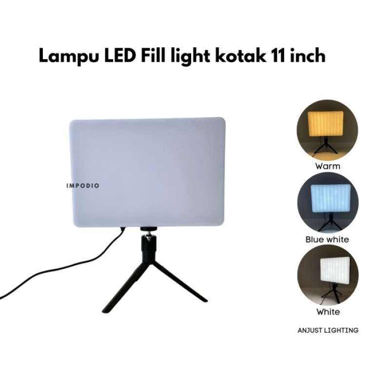 Jual Lampu Led Fill Light Kotak 11 Inch Impodio Untuk Videografi ...