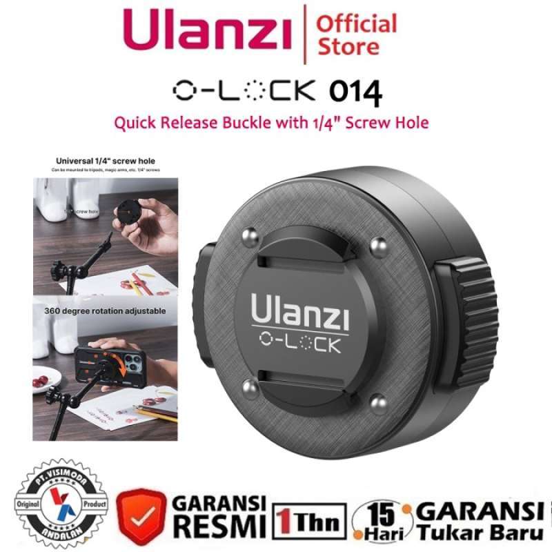 Jual Ulanzi O-lock 014 Quick Release To 1/4 Screw Hole Di Seller Owl Store - Cengkareng Timur ...