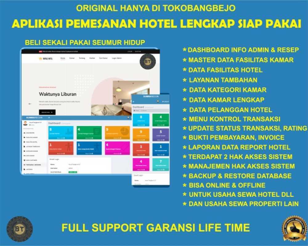 Jual Aplikasi Pemesanan Reservasi Hotel Booking Hotel Lengkap Siap Pakai Di Seller Noelle ...