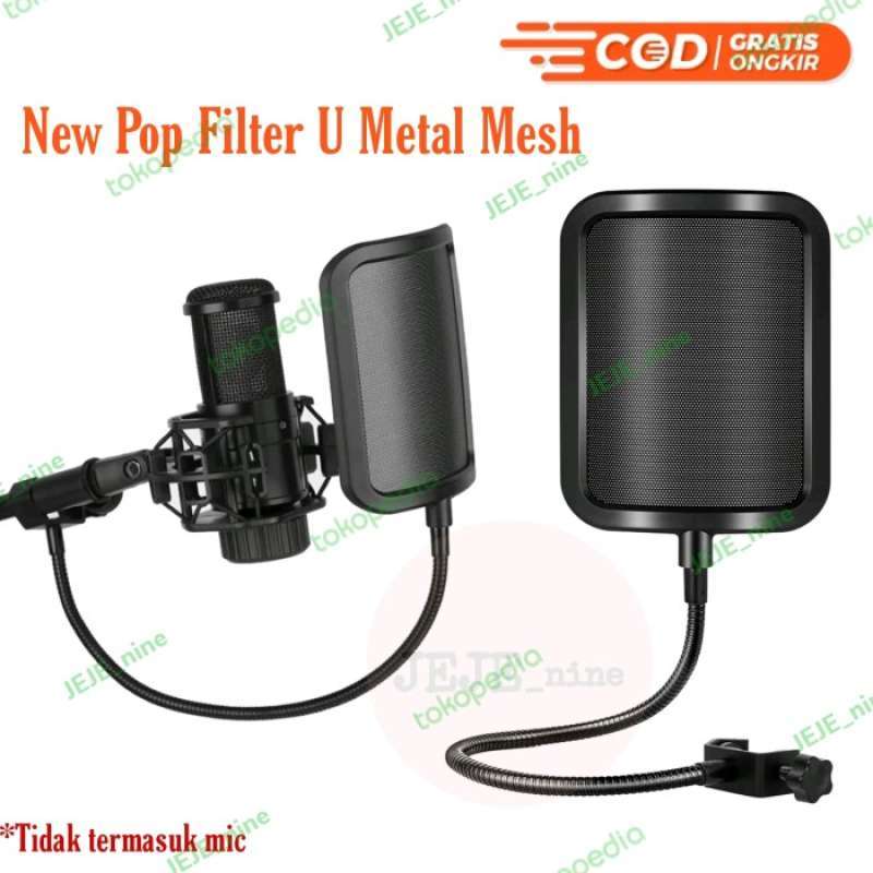 Promo Flexible Pop Filter Mic Condenser High Quality - Filter Mesh Besi ...