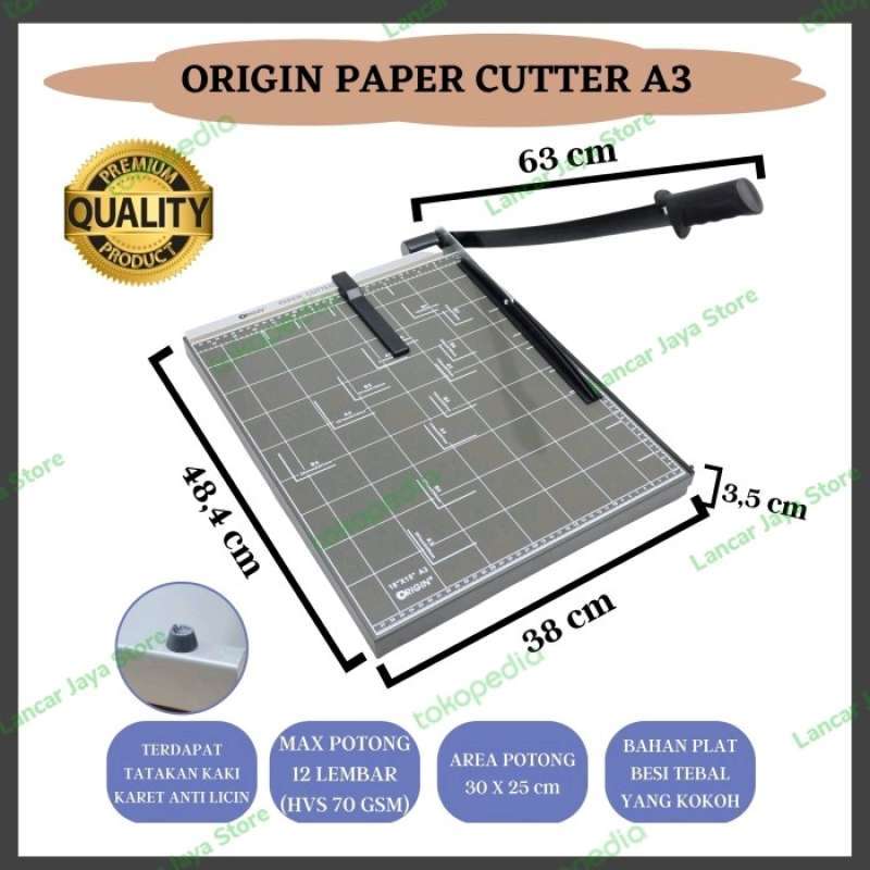 Promo Alat Pemotong Kertas Paper Cutter Gin A3 (pcc-a3r) Diskon 23% Di Seller Sentramoco Store ...