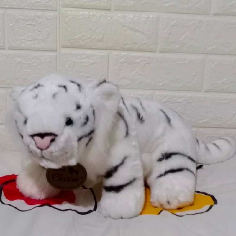 Promo Boneka Hewan Macan Putih (lying White Tiger Doll) Diskon 23% Di ...