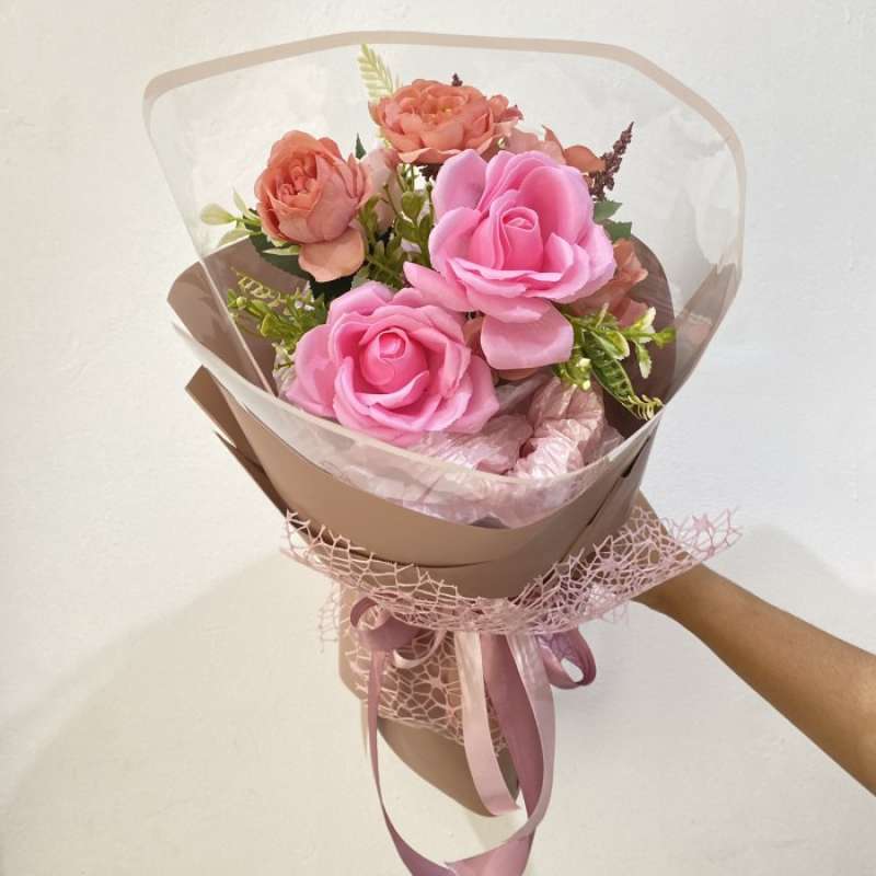 Promo Hand Bouquet Korean Transparant/ Buket Korea Transparan / Buket ...