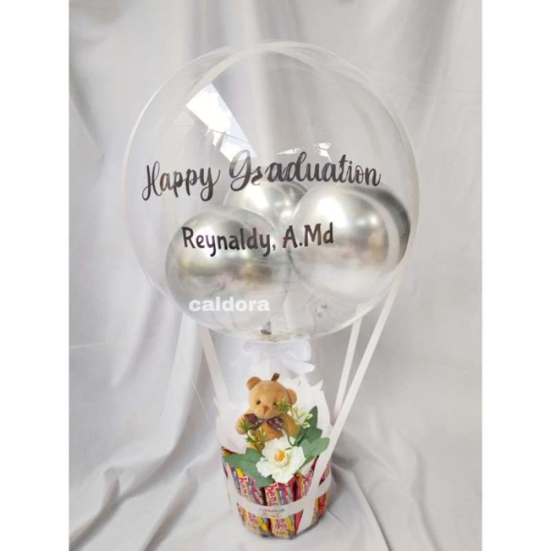 Promo Snack Balon Box Timtam Bouquet Buket Bucket - Biru Gold Diskon 23 ...