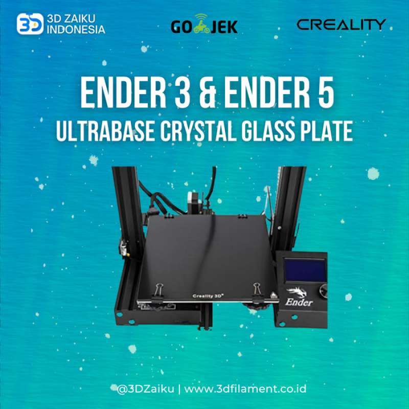 Promo Creality Ender 3 Dan Ender 5 3d Printer Ultrabase Crystal Glass ...