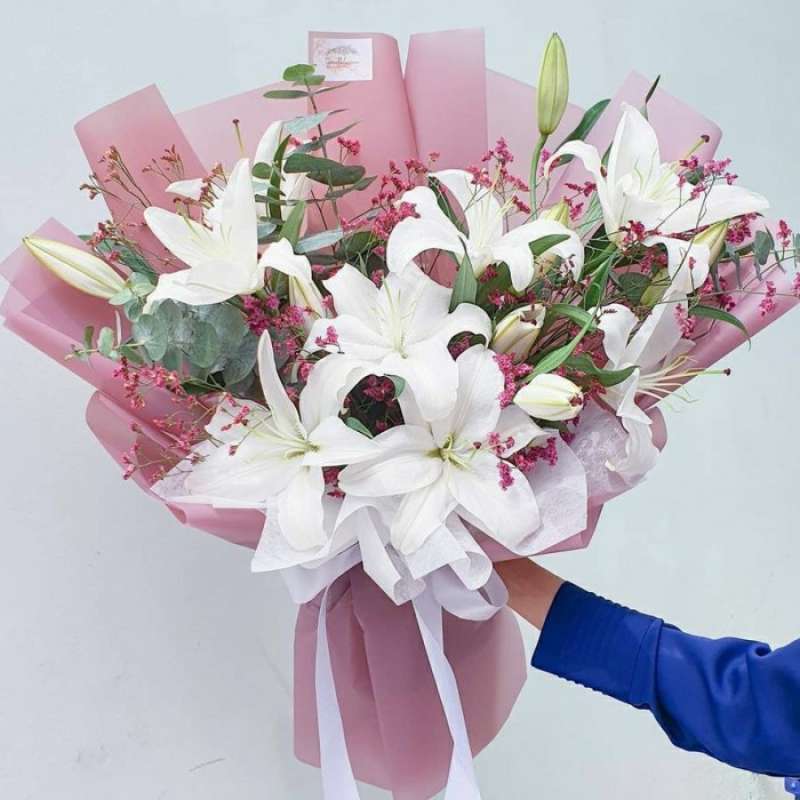 Promo Buket Bunga Lily Asli Fresh Cantik Diskon 23% Di Seller Walima ...