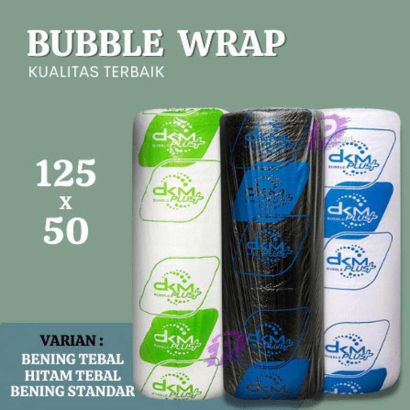 Promo Plastik Bubble / Buble Wrap Roll Hitam Putih Bening Tebal Dkm+ ...