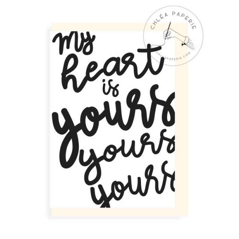 Promo Greeting Card / Love / Yours Yours Yours / Kartu Ucapan Diskon 23% Di Seller Walima Store ...