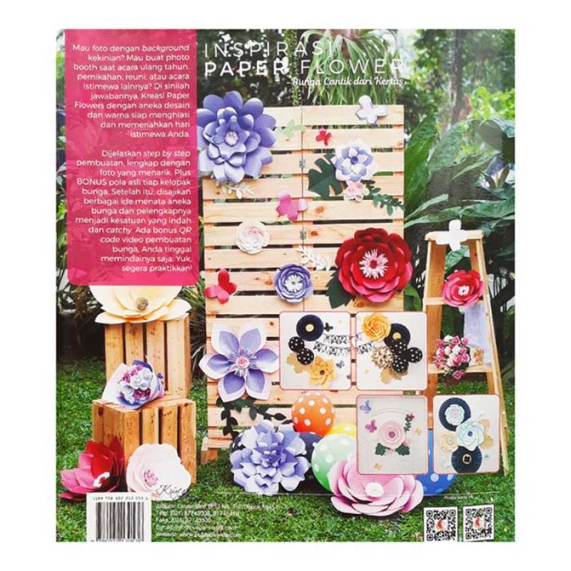 Jual Buku Inspirasi Paper Flower Membuat Bunga Dari Kertas + Pola ...