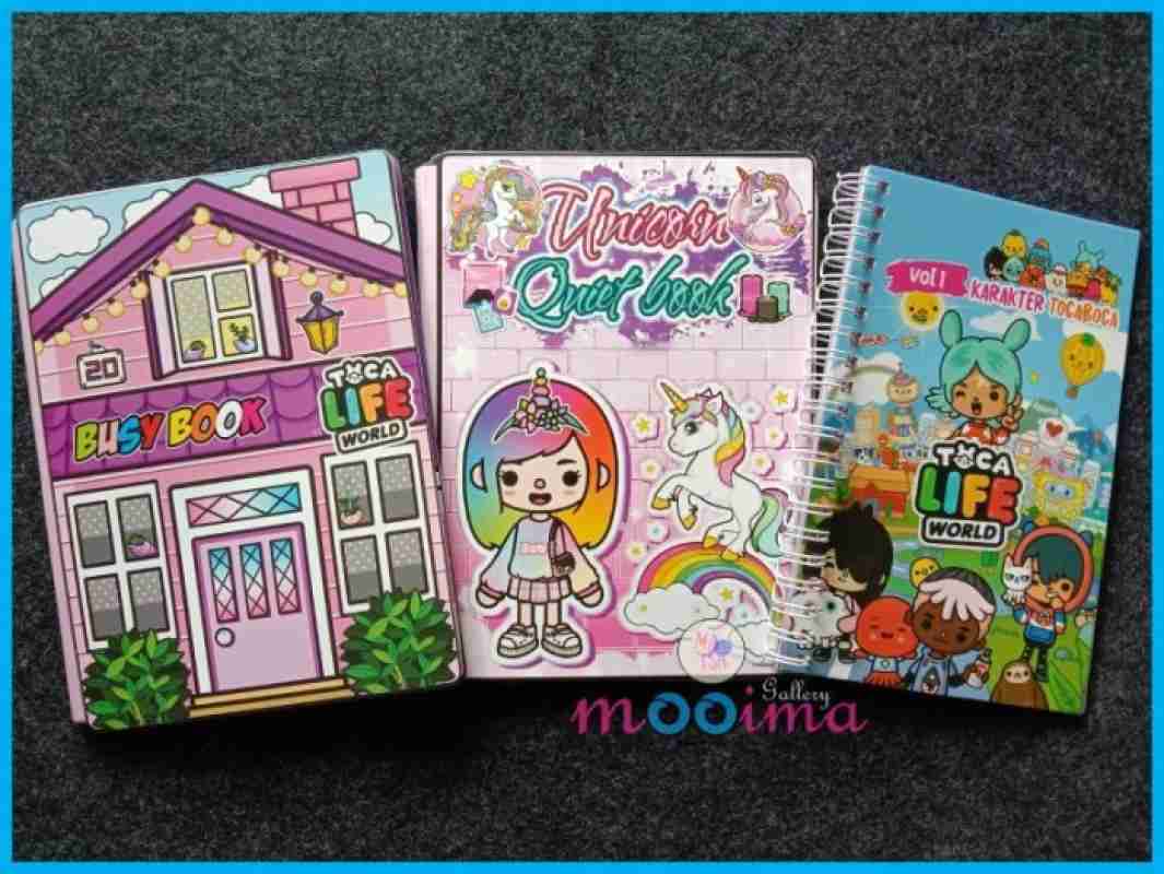 Jual Paper Doll Quiet Book Toca Boca Paket Hemat Isi 3 Buku Di Seller ...