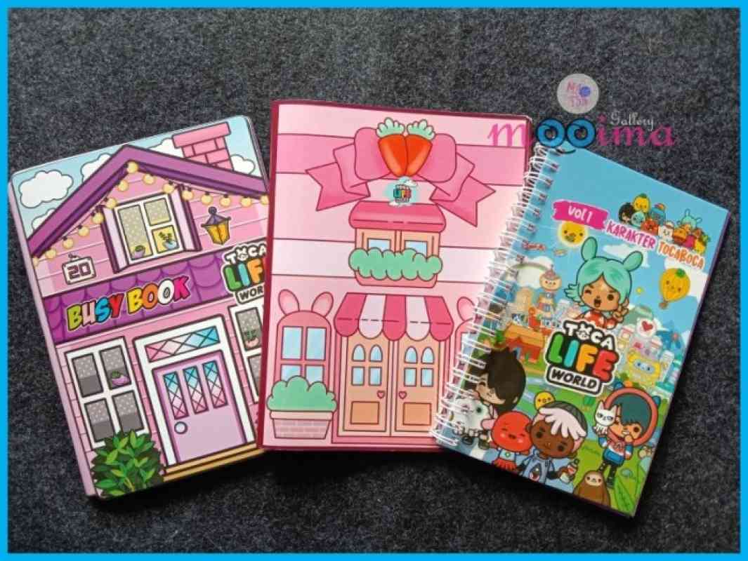 Jual Paper Doll Quiet Book Toca Boca Paket Hemat Isi 3 Buku Di Seller ...