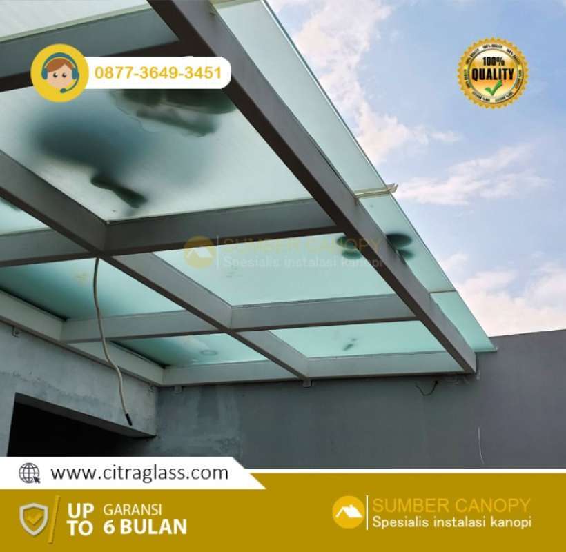 Jual Canopy Kaca / Kanopi Atap Tempered Glass Carport Di Seller Owl ...