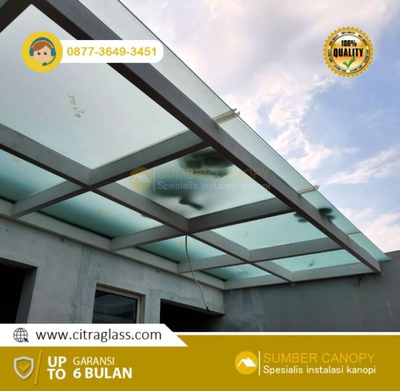 Jual Canopy Kaca / Kanopi Atap Tempered Glass Carport Di Seller Owl ...