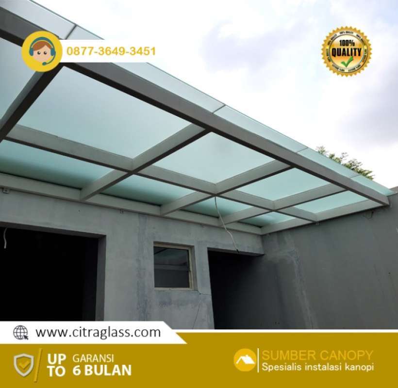 Jual Canopy Kaca / Kanopi Atap Tempered Glass Carport Di Seller Owl ...