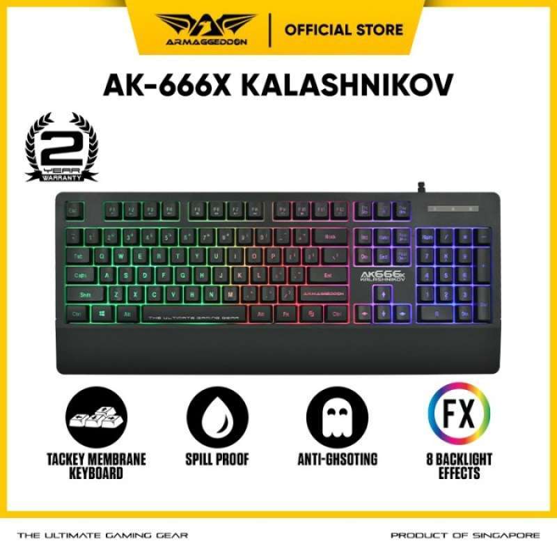 Promo 100% Produk Ori Keyboard Gaming Mechanical Armaggeddon Smk 6c Rgb ...