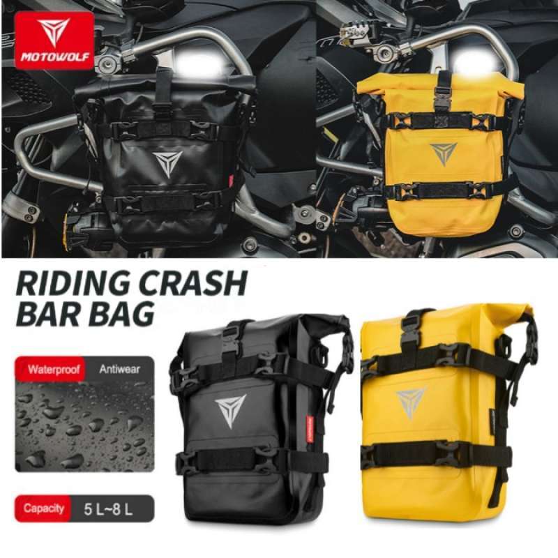 Promo Crashbar Bag Motowolf Tas Side Bag Motor Waterproof Multifungsi ...