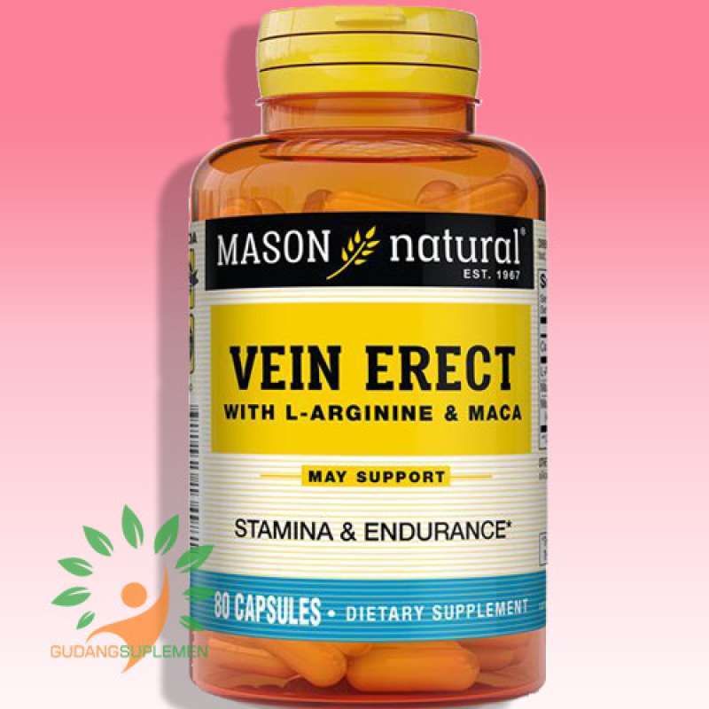 Jual Mason Natural - Vein Erect - With L-arginine And Maca - 80 Kapsul ...