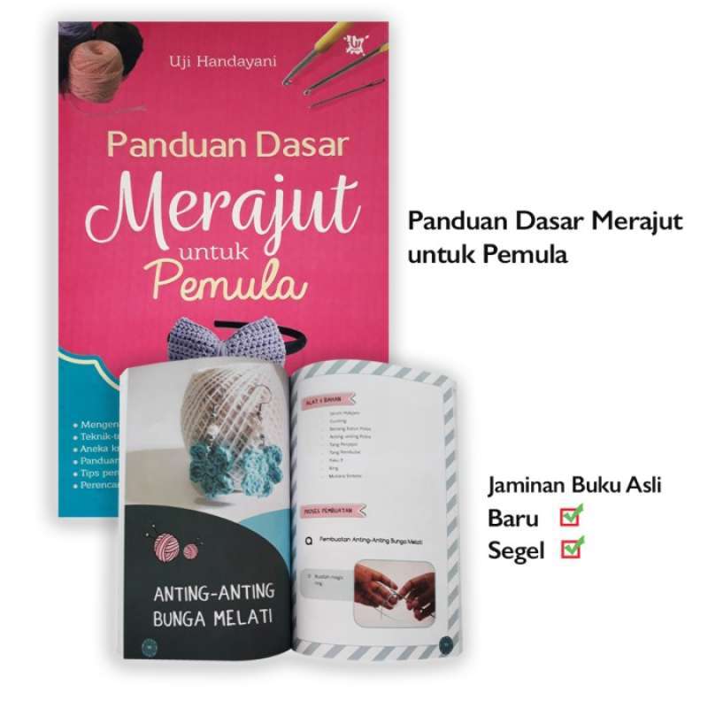 Jual Buku Hobi Rajut Panduan Dasar Merajut Untuk Pemula Best Seller Di ...