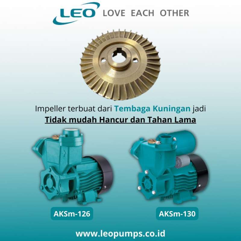 Promo Leo Pump Indonesia Pompa Air Aksm 550 Non Otomatis Diskon 35% Di ...