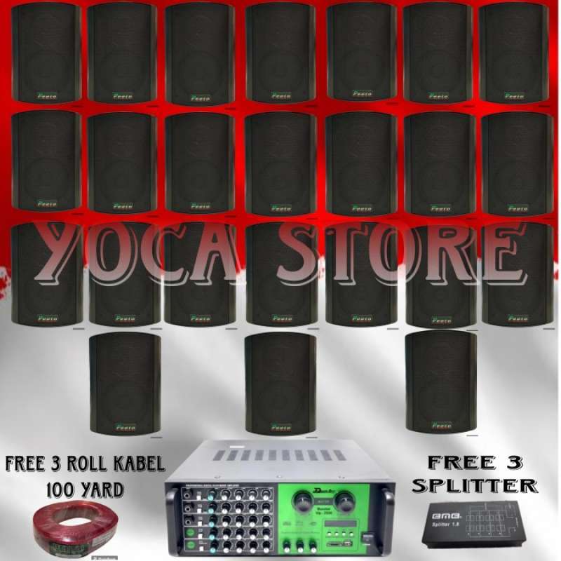 Promo Paket Speaker Peeto 5 Inch 24 Titik Cocok Buat Di Sekolahan ...