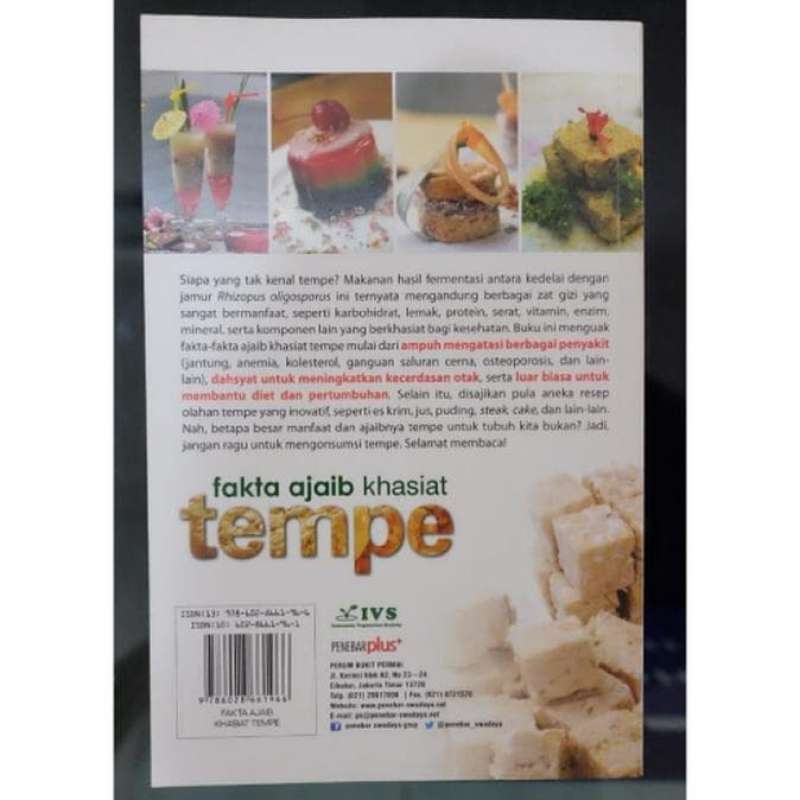 Jual Hot Promo Buku Fakta Ajaib Khasiat Tempe - Dr. Susianto, Rita Di Seller Noelle - Cengkareng ...