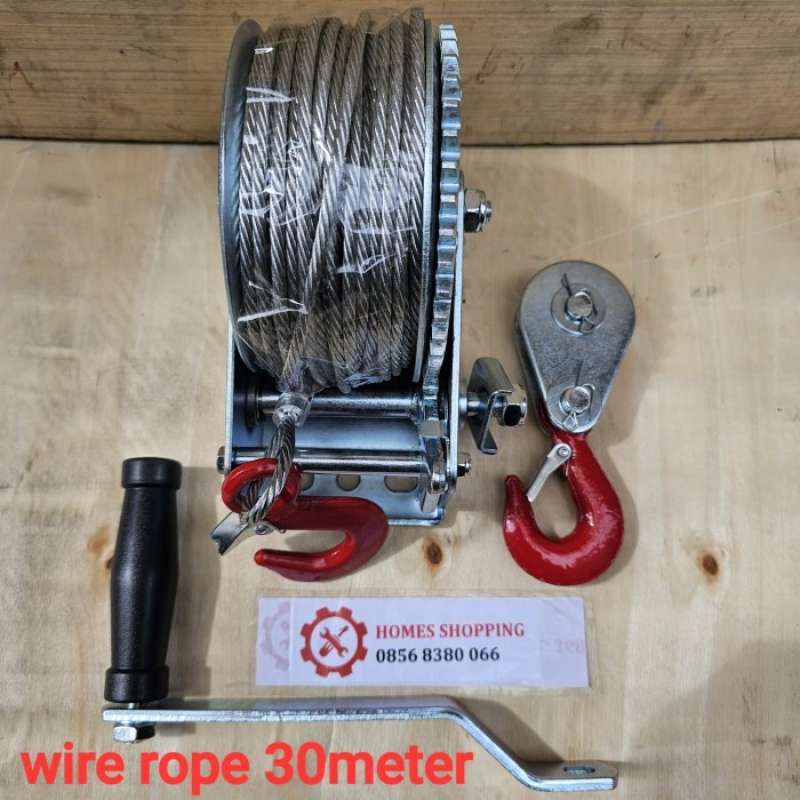 Promo Hand Winch 500kg Manual Winch 1000lb Sling Baja 1000 Lb Diskon 33 ...