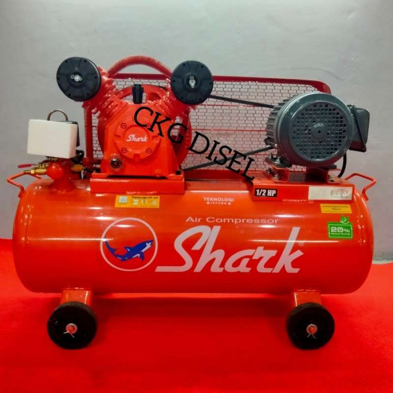 Promo Kompresor Angin / Air Compressor Shark 1/2 Hp Bergaransi Diskon ...