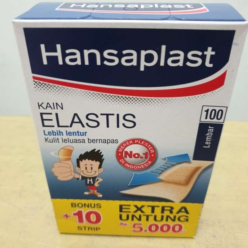 Promo Hansaplast Plester Elastic Standar 1 Box [100 Pcs / Box] Diskon 9 ...