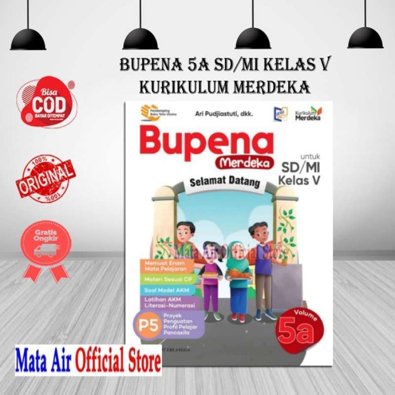 Jual Original Bupena 5a 5b 5c 5d Sd/mi Kelas V Kurikulum Merdeka - Erlangga - 5b Di Seller ...