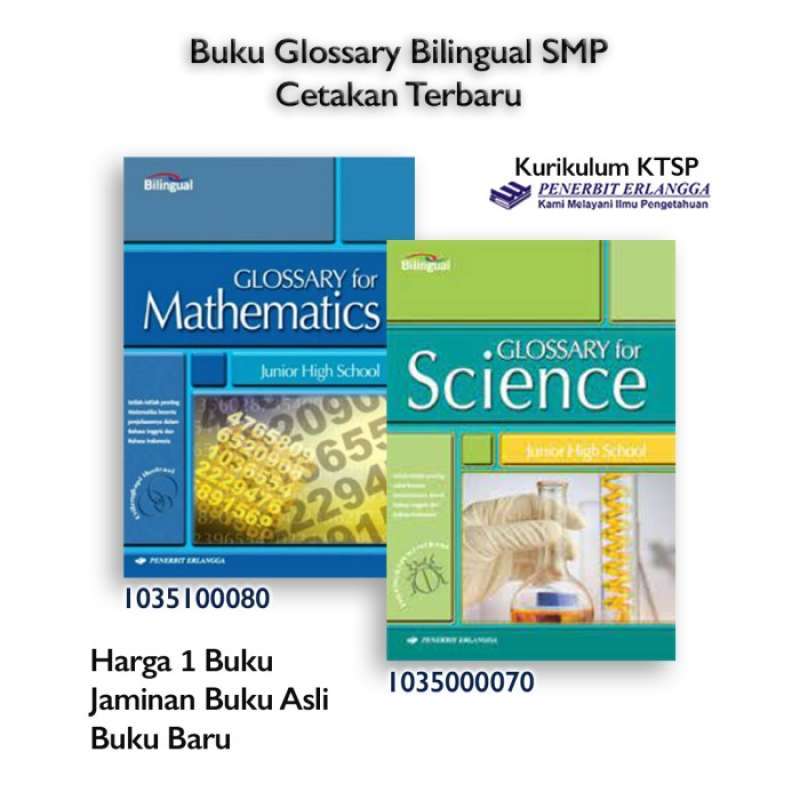 Jual Buku Bilingual Glossary Mathematics Science For Junior High School ...